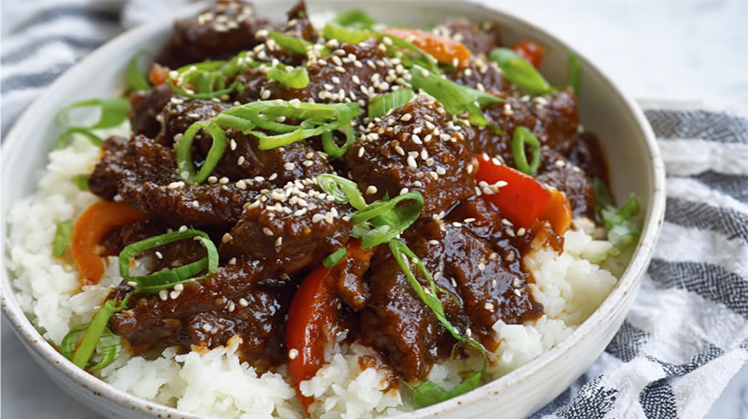 Mongolian beef slow cooker recipe hoisin sauce - Spicyrranny