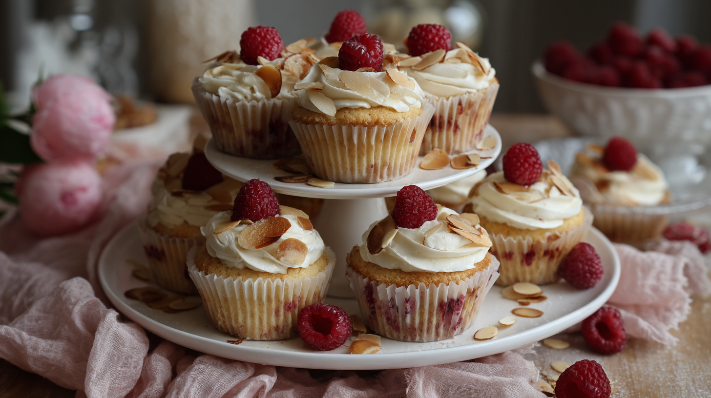 Raspberry Almond Cupcakes: A Perfectly Sweet and Nutty Treat - Spicyrranny